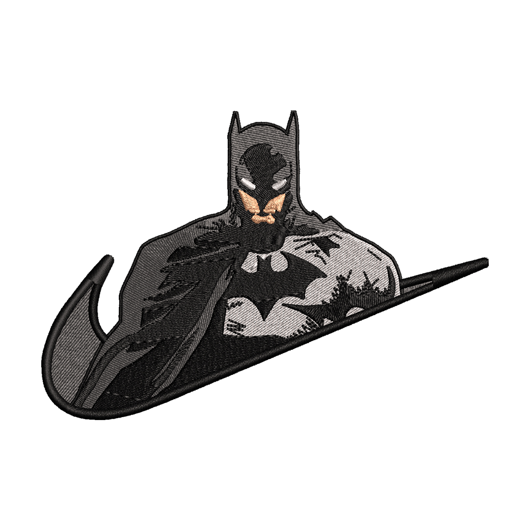 Batman Nike Logo embroidery design, Batman nike embroidery, | Inspire ...