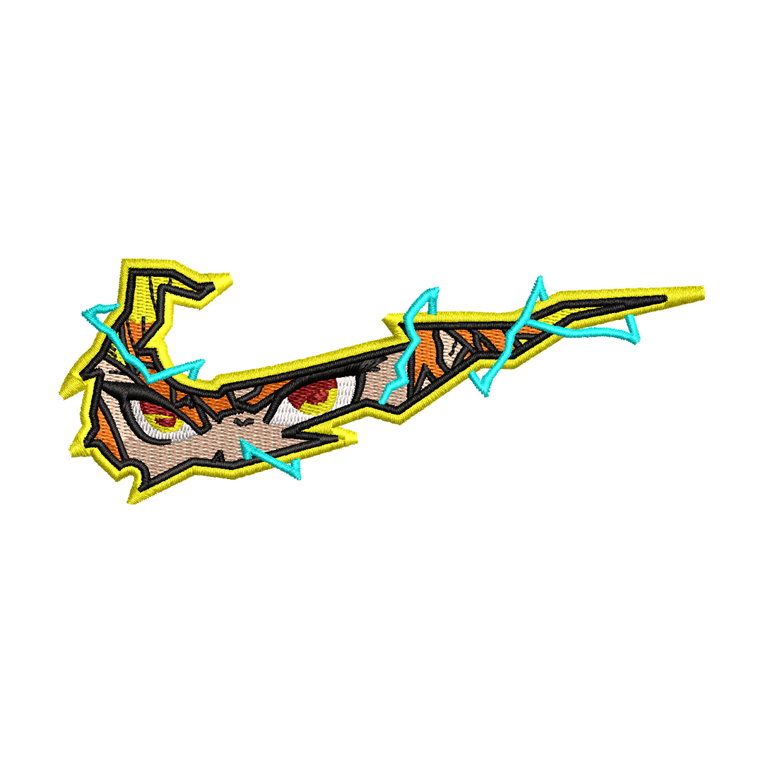 Zenitsu Eyes nike embroidery design, Kimetsu no Yaiba embroi | Inspire ...