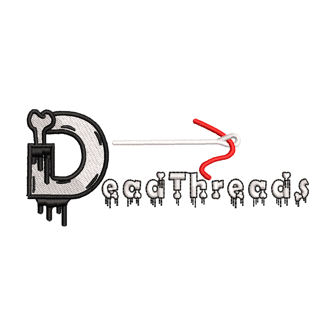 Death logo embroidery design, Death logo embroidery, logo de | Inspire ...
