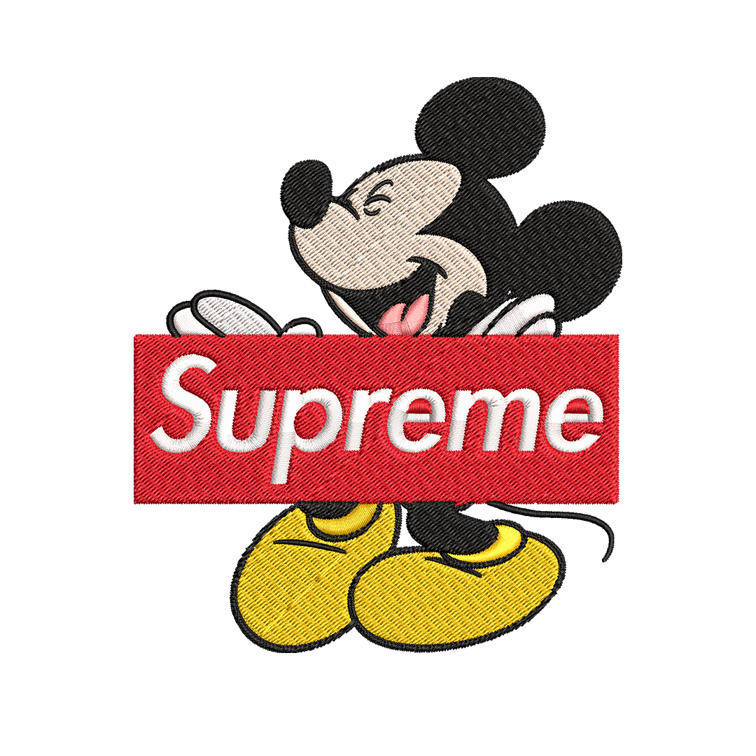 Mickey Mouse Supreme Embroidery design, Disney Embroidery, D - Inspire ...