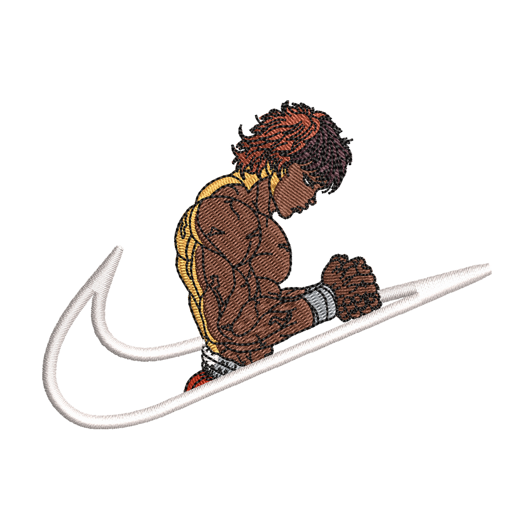 Baki Hanma embroidery design, Baki embroidery, Nike design, | Inspire ...