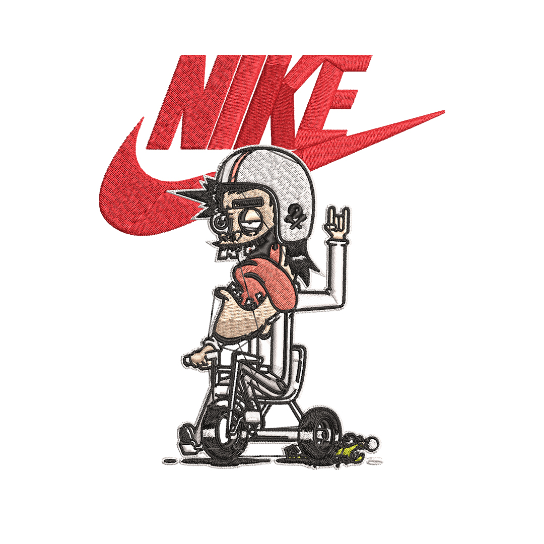 Cartoon Nike Embroidery design, Cartoon funny Embroidery, Ni | Inspire ...