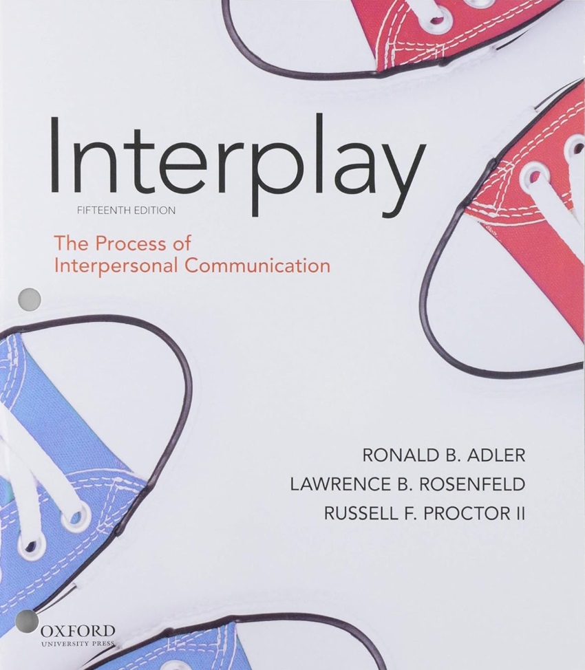 Adler Interplay The Process of Interpersonal Communication 1 | Inspire ...