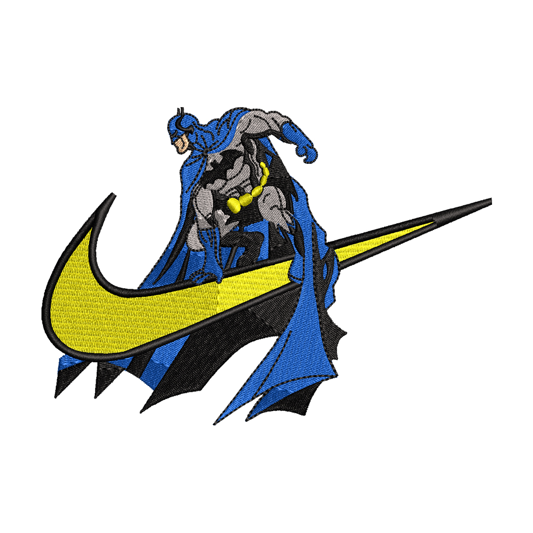Batman Nike Logo embroidery design, Batman embroidery, Nike | Inspire ...