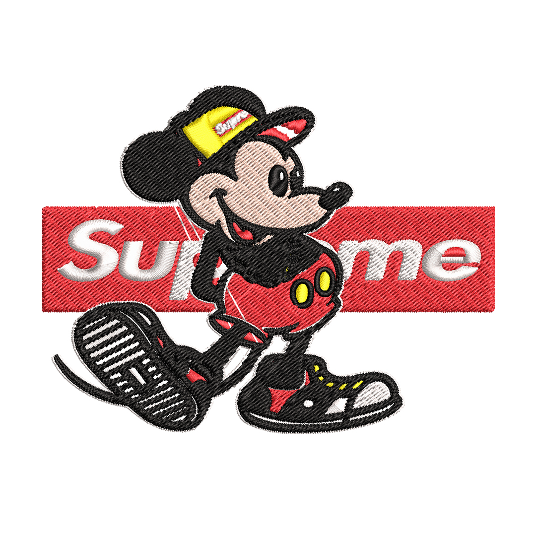 Mickey Mouse Supreme Embroidery design, Disney Embroidery, D | Inspire ...