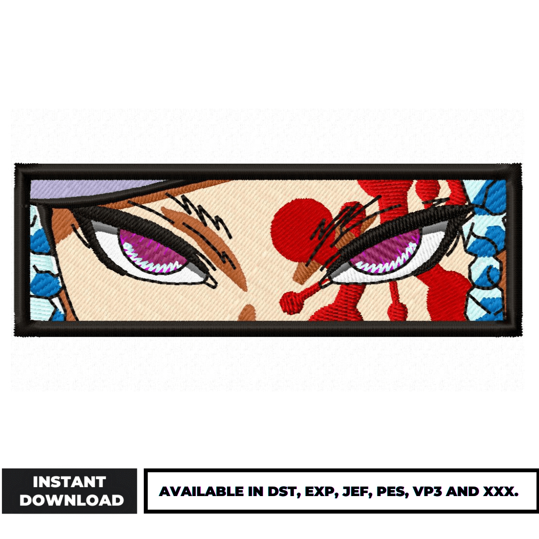 Tengen Eyes Boxed embroidery design, Demon slayer embroidery | Inspire ...
