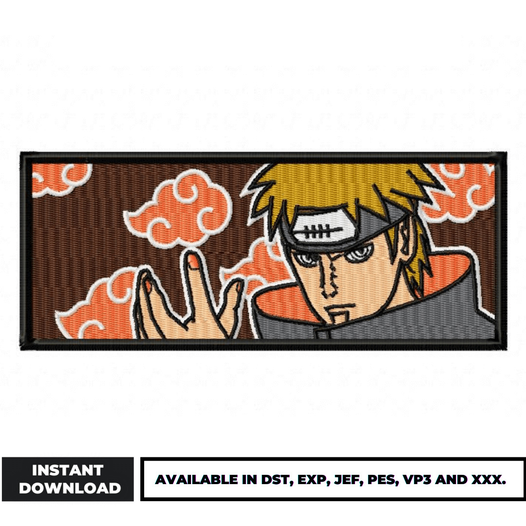 Naruto rectangle embroidery design, naruto anime embroidery, | Inspire ...