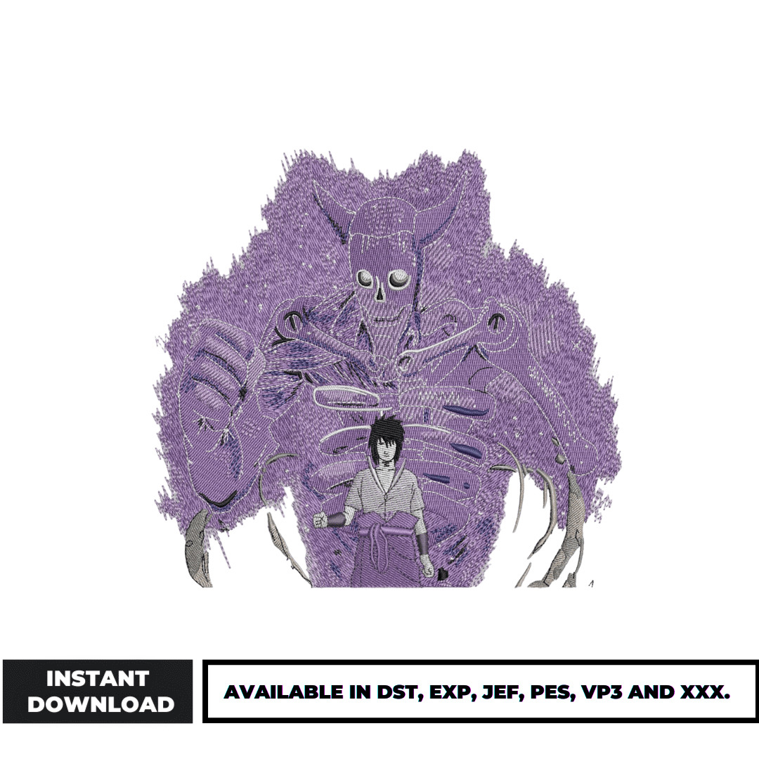 Sasuke Susanoo embroidery design, naruto anime embroidery, a | Inspire ...