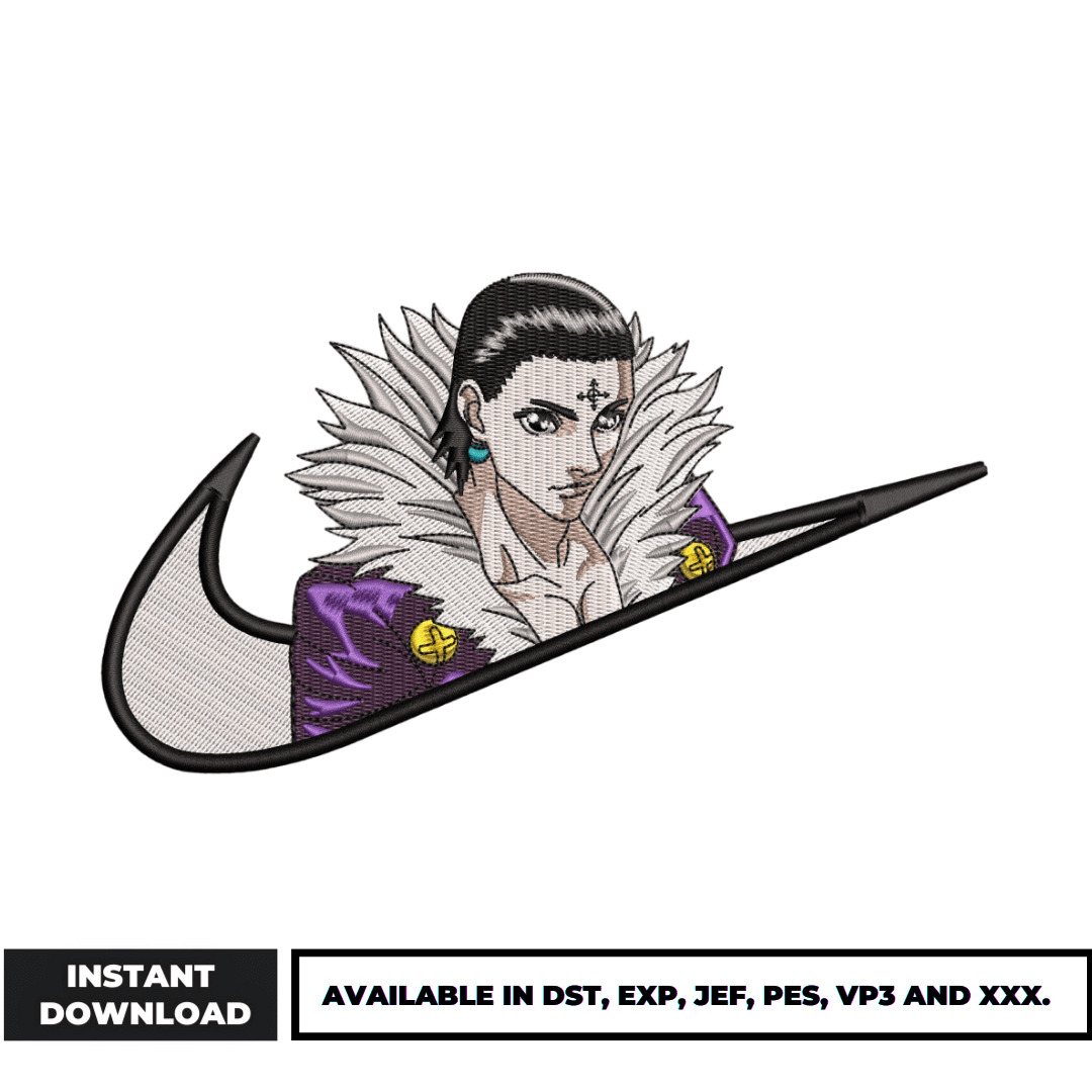 Chrollo logo nike embroidery design, hunter x hunter embroid | Inspire ...