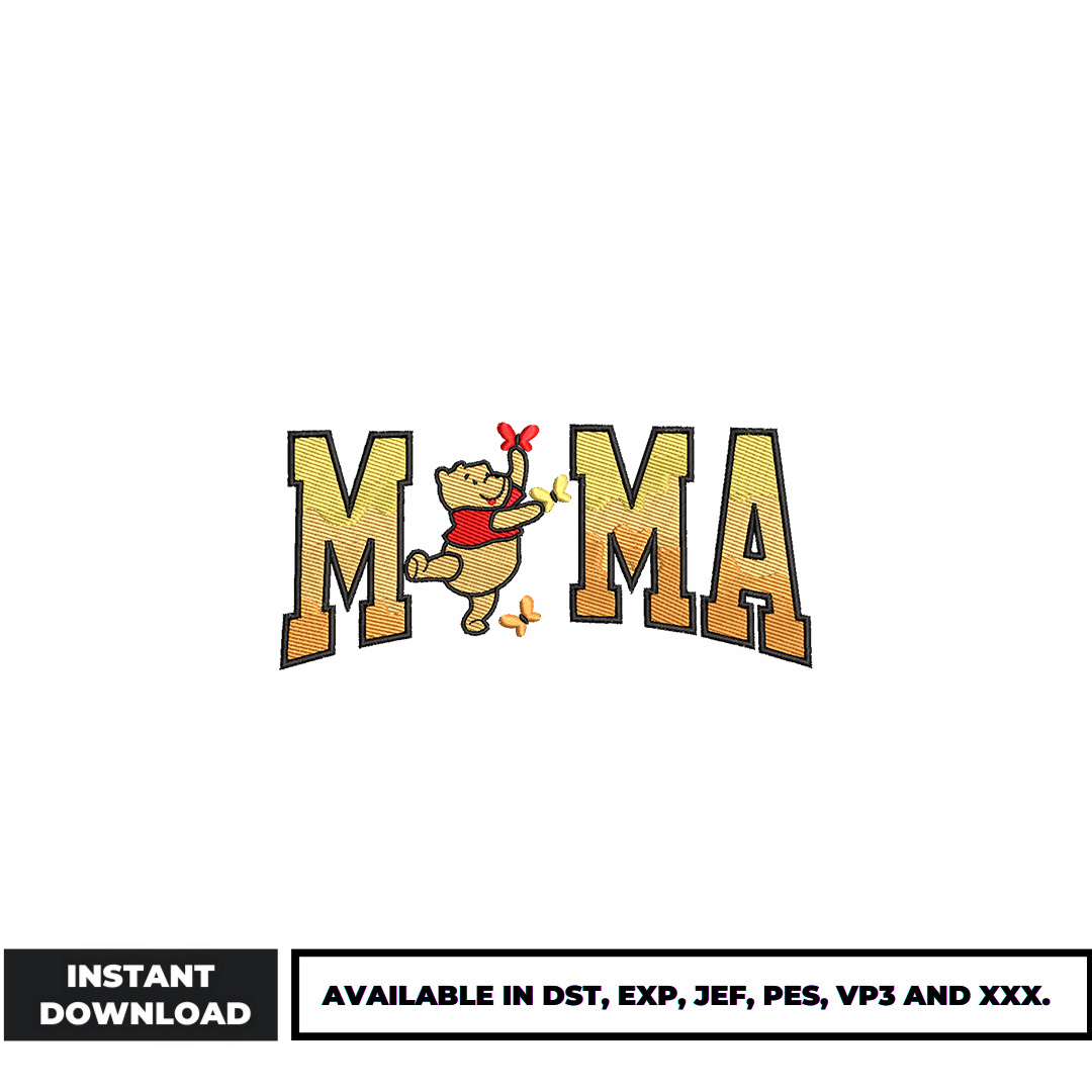 Mama winnie the pooh embroidery design, Disney embroidery, c | Inspire ...