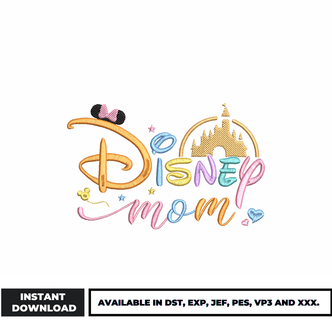Disney mom embroidery design, Disney embroidery, cartoon emb | Inspire ...