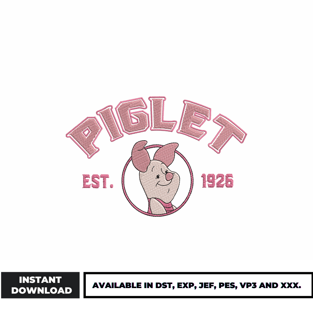 Piglet est 1926 embroidery design, Disney embroidery, cartoo | Inspire ...