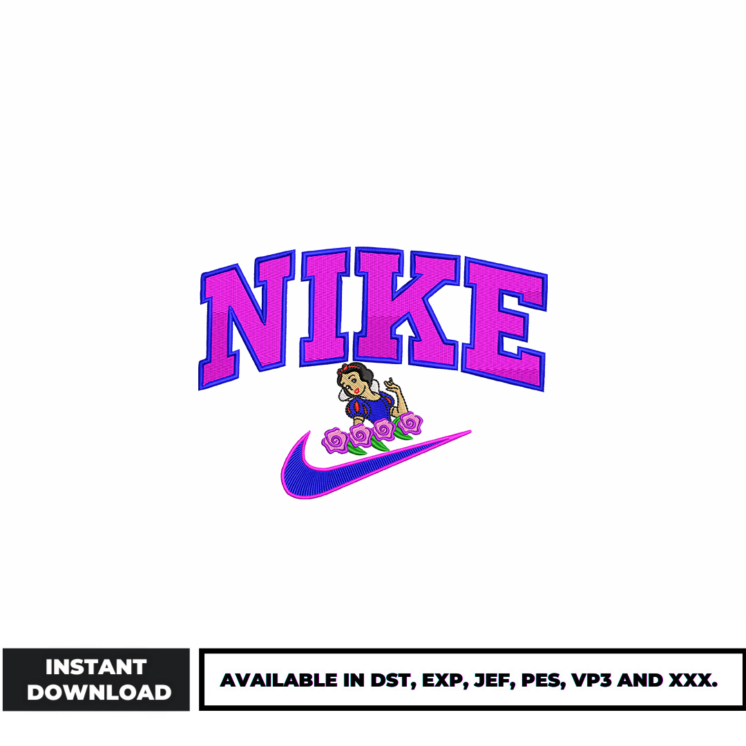 Snow White Logo Nike embroidery design, disney embroidery, l | Inspire ...