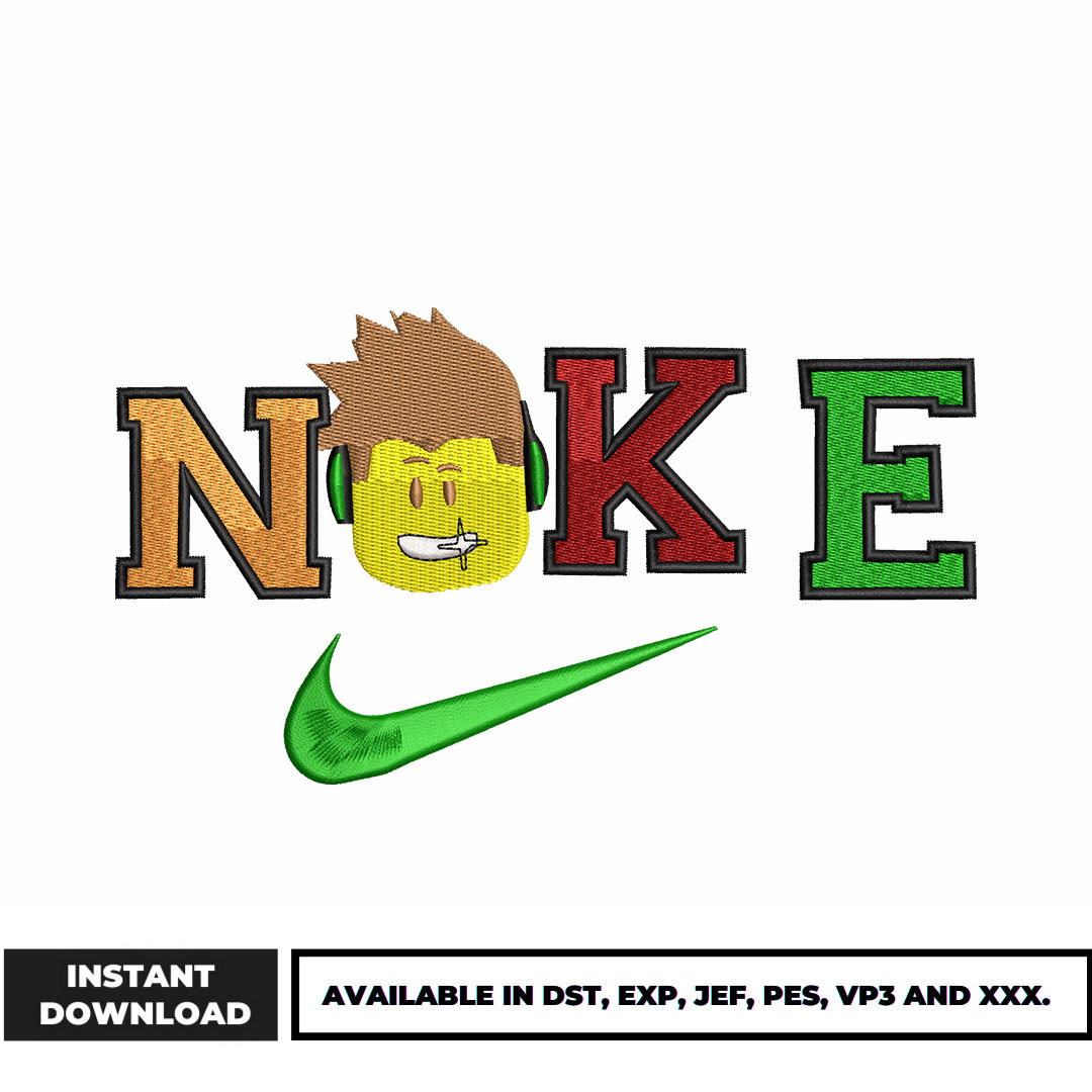 Nike x Roblox embroidery design, Roblox embroidery, logo nik | Inspire ...