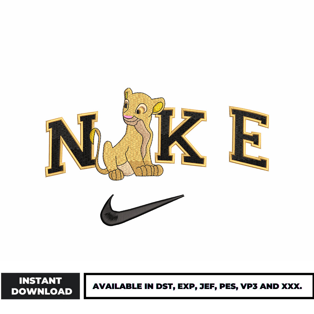 Nike Simba embroidery design, Nike Simba embroidery, logo ni | Inspire ...