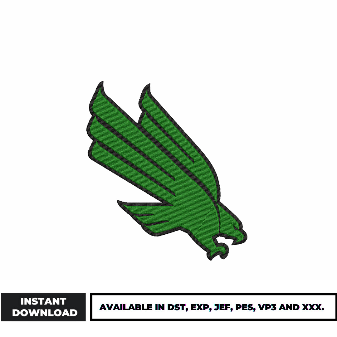 North Texas Mean Green embroidery design, Logo NCAA embroide | Inspire ...