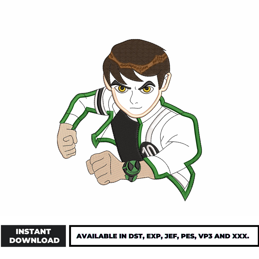 Ben 10 anime embroidery design, Ben 10 embroidery, anime emb | Inspire ...