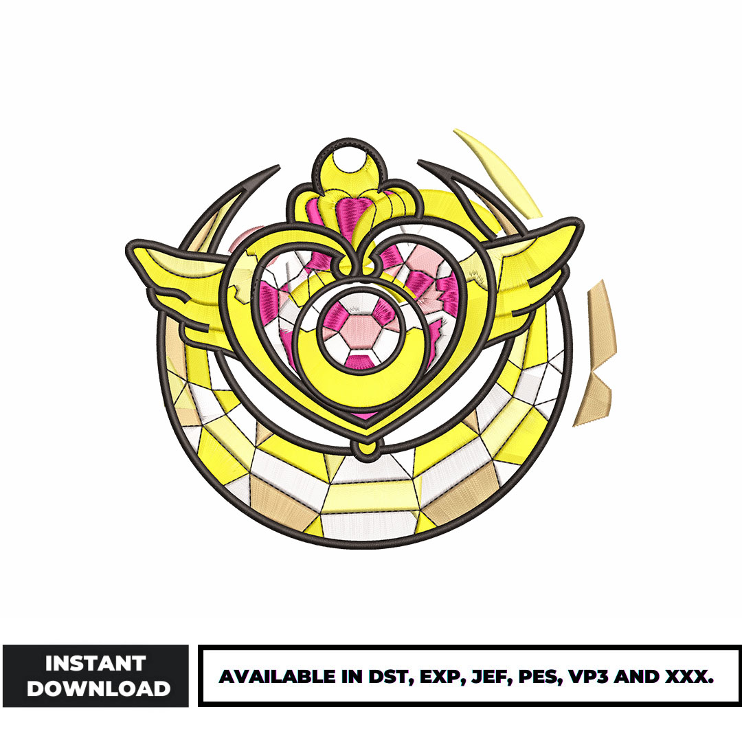 Sailor Moon logo anime embroidery design, Sailor Moon embroi | Inspire ...