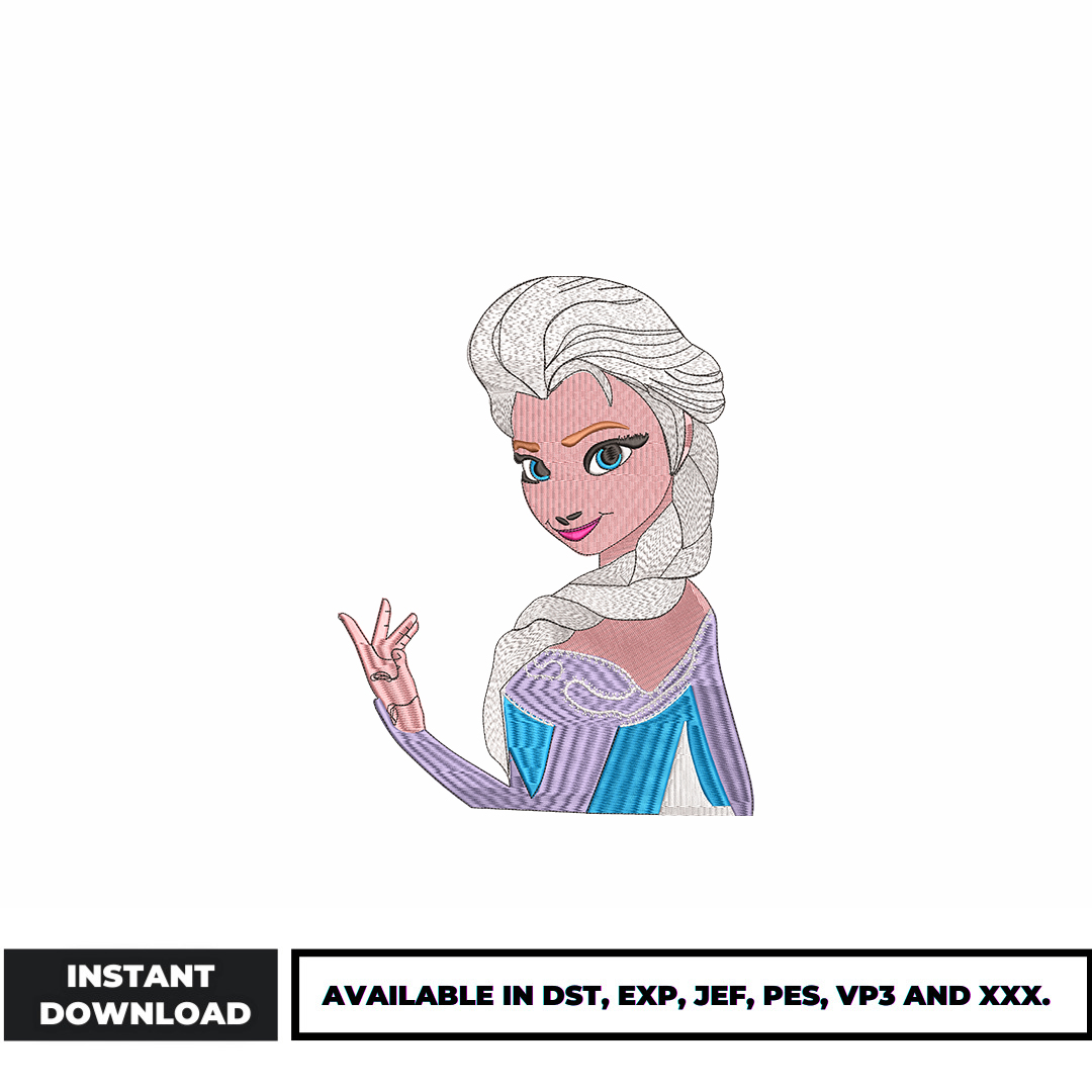 Elsa Frozen embroidery design, disney embroidery, Logo Brand | Inspire ...