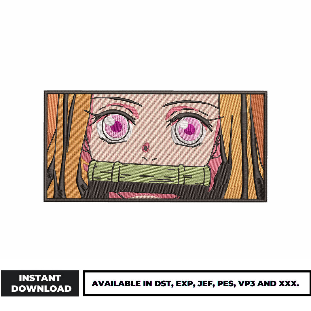 Nezuko box embroidery design, Demon slayer embroidery, Anime | Inspire ...