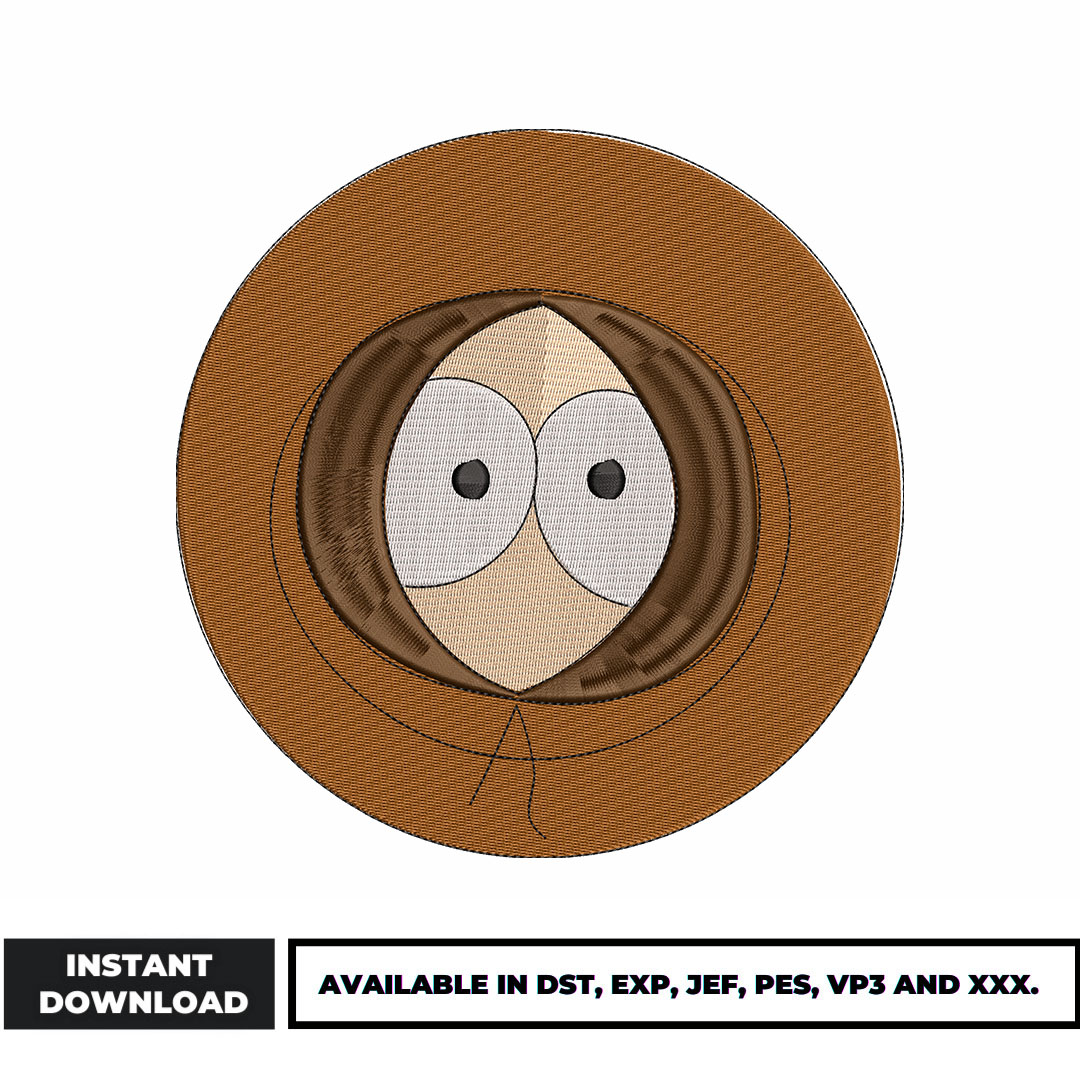 Kenny face embroidery design, South Park embroidery, Anime e | Inspire ...