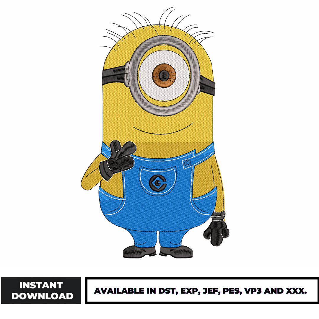 Minion Stuart embroidery design, Minion embroidery, Anime em | Inspire ...