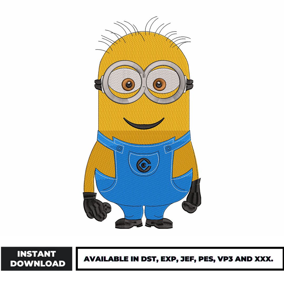 Minion Kevin embroidery design, Minion embroidery, Anime emb | Inspire ...