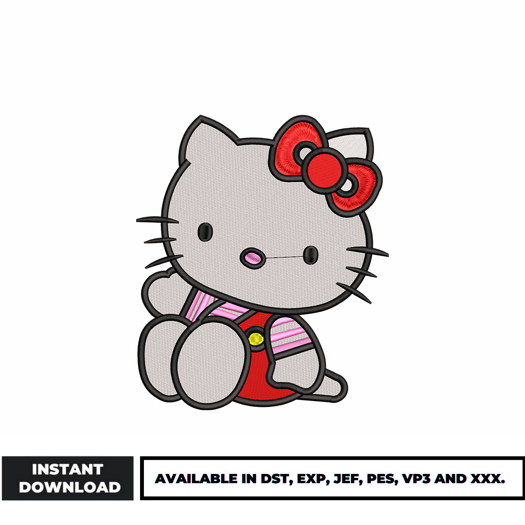 Hello kitty embroidery design, hello kitty embroidery, carto | Inspire ...