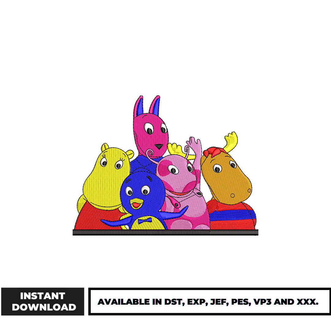 The Backyardigans embroidery design, cartoon embroidery, bra | Inspire ...