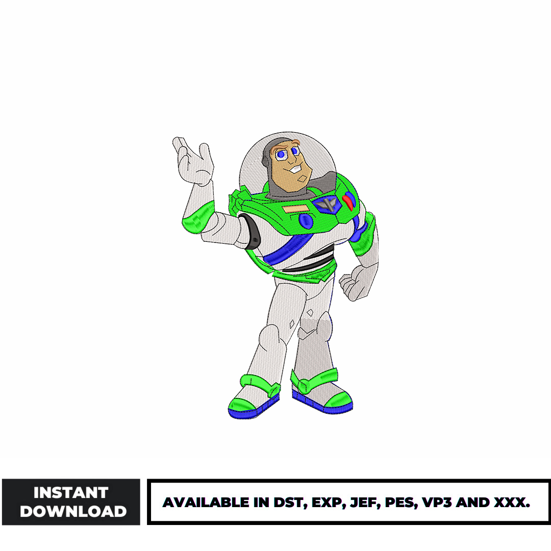 Buzz Lightyear embroidery design, disney embroidery, cartoon | Inspire ...