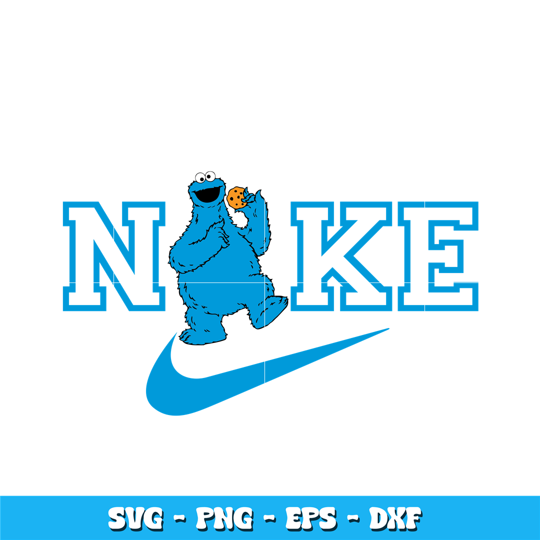 Nike Cookie Monster svg, Cookie Monster svg, Logo Brand svg, | Inspire ...