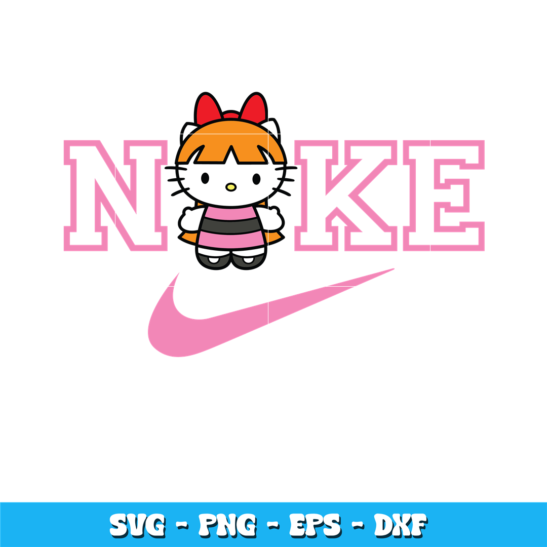 Hello Kitty Powerpuff Girl Nike svg, Logo Brand svg, Nike sv | Inspire ...