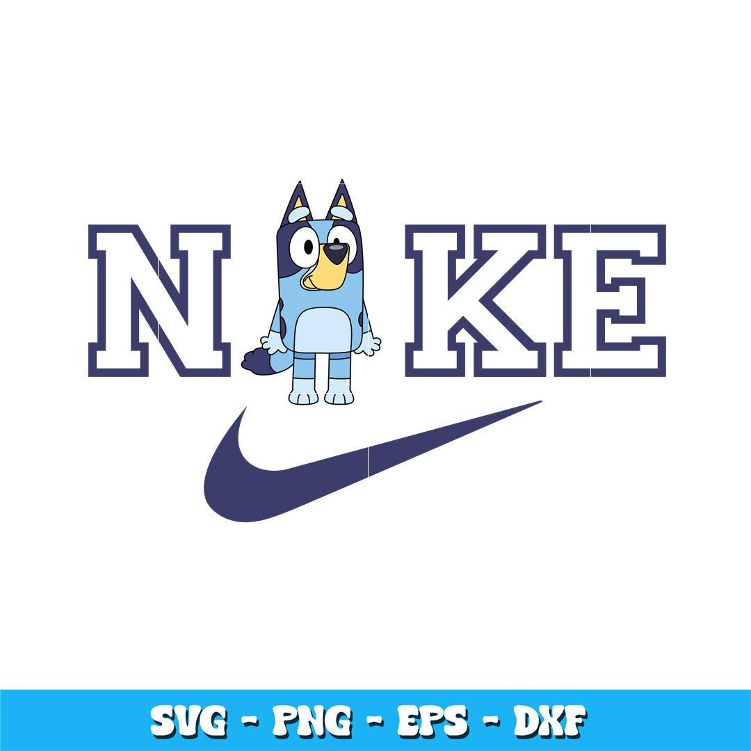 Bluey cartoon Nike svg, Bluey Bingo svg, Logo Brand svg, car | Inspire ...
