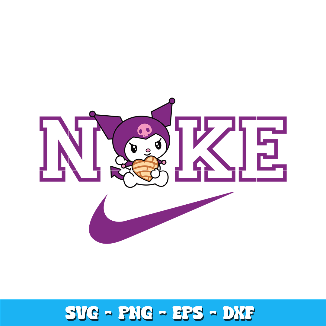 Nike Concha Kuromi svg, Kuromi svg, Logo Brand svg, cartoon | Inspire ...