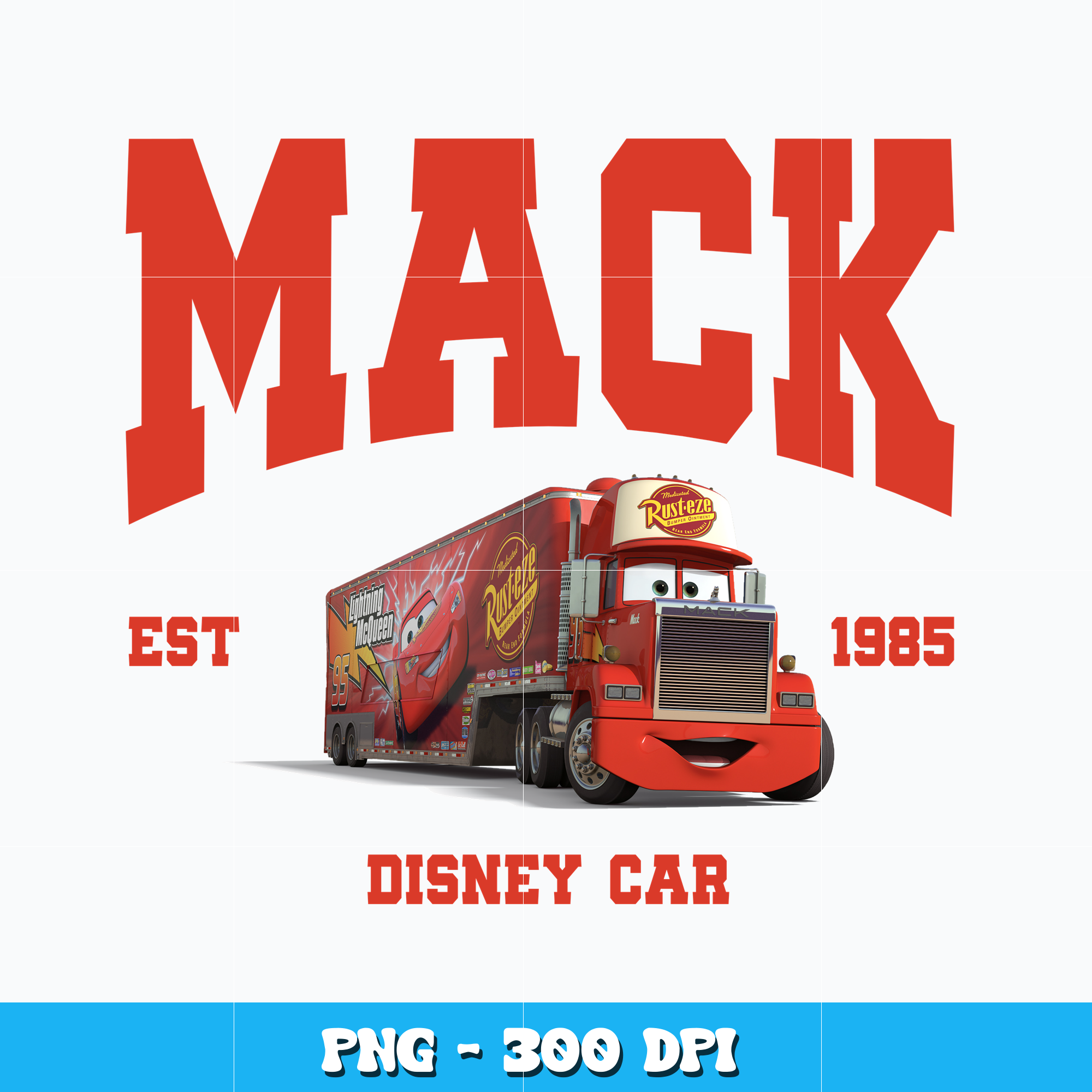 Mack Est 1985 Design Png, Disney cars png, Cartoon svg, Logo | Inspire ...