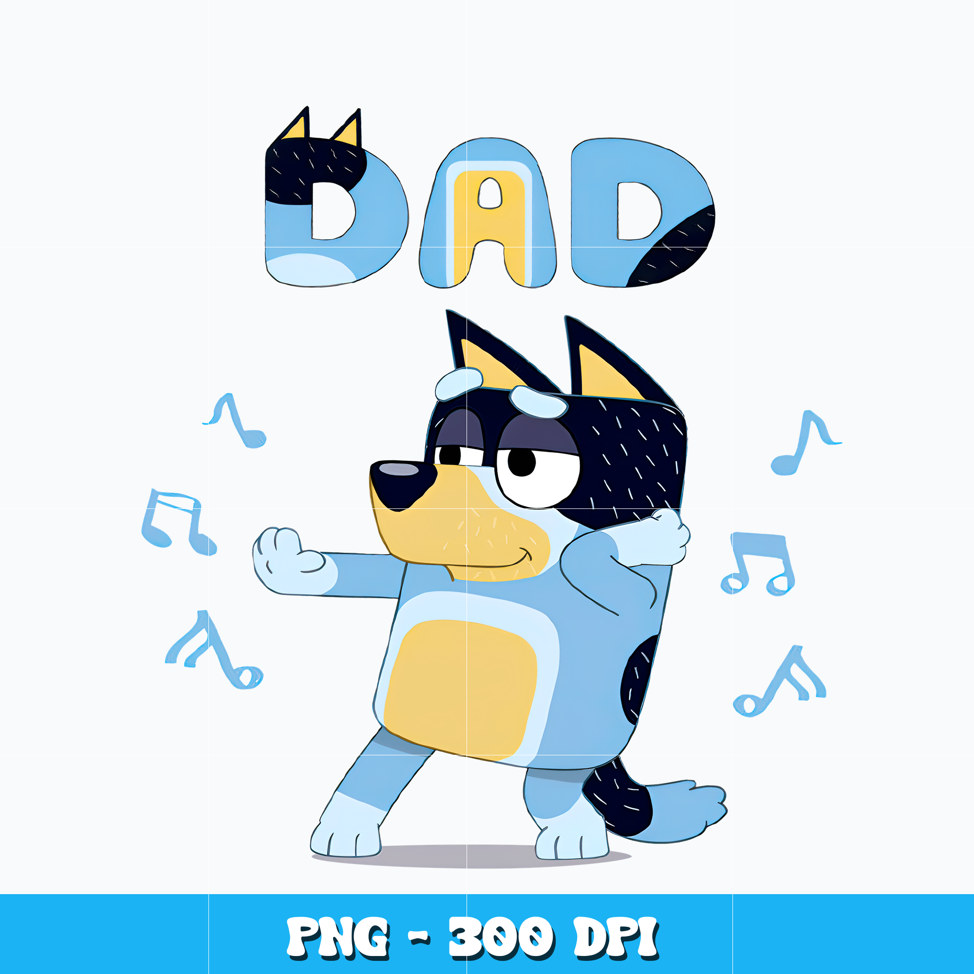Bandit Dad cartoon design png, Bluey Png, Cartoon svg, Logo | Inspire ...