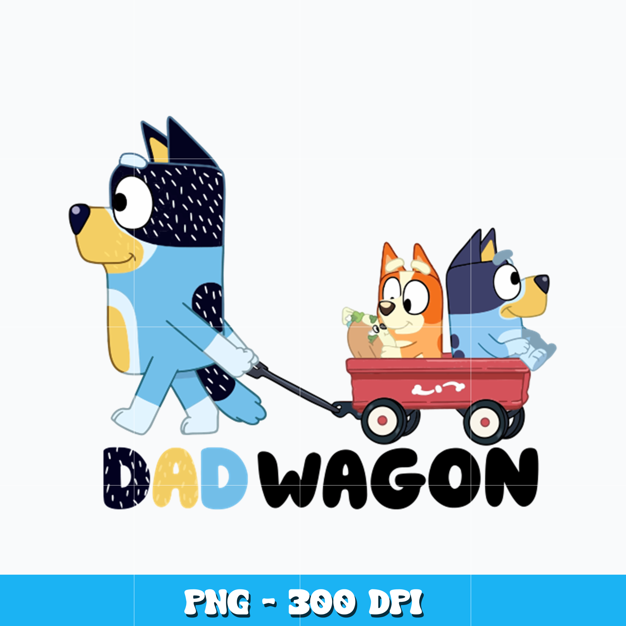 Dad wagon bluey Png, Bluey Bingo Png, Cartoon svg, Logo desi | Inspire ...