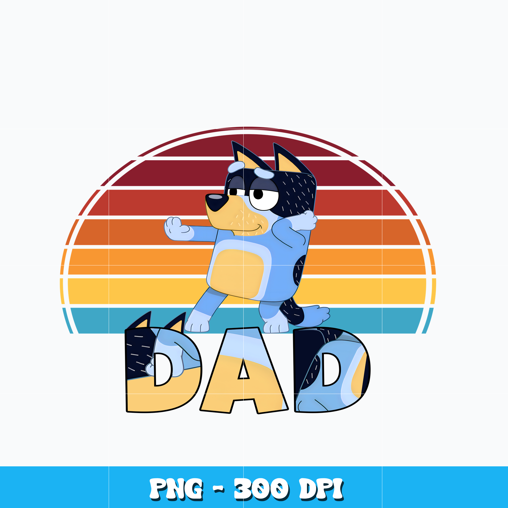 Dad Bluey design Png, Bluey Cartoon Png, Cartoon svg, Logo d | Inspire ...