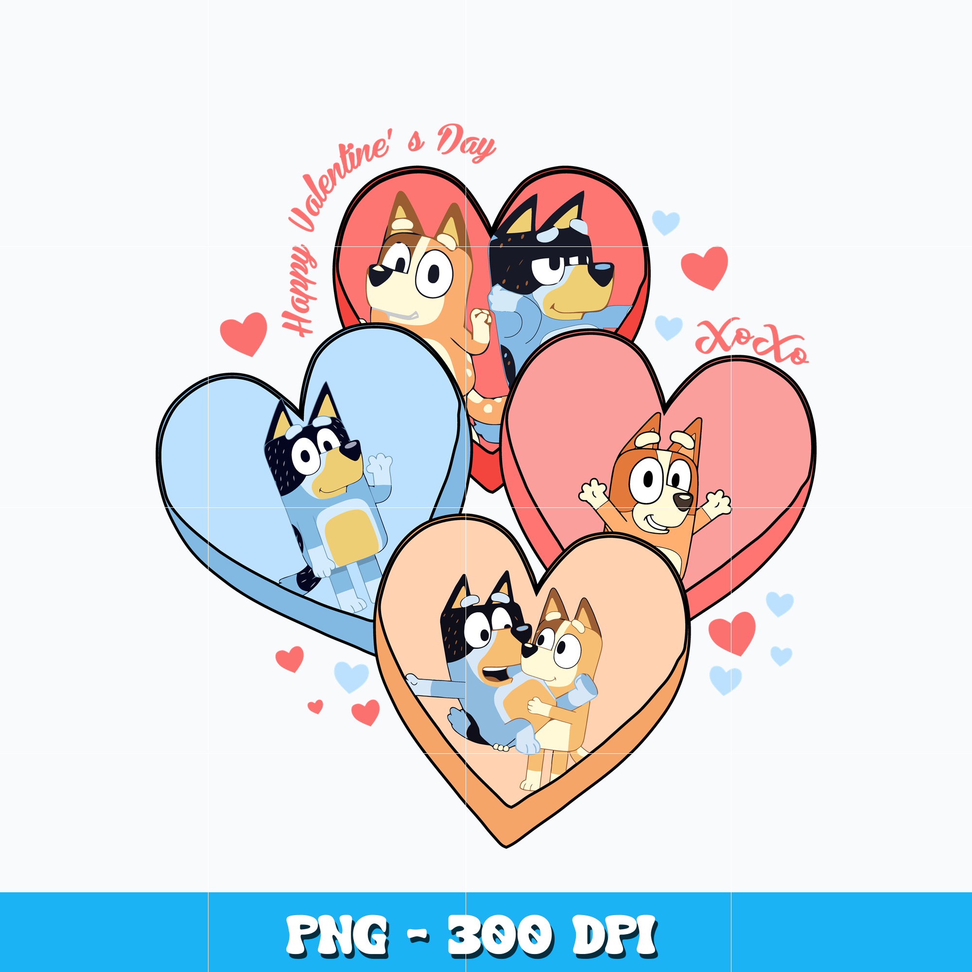 Happy Valentine' Day Png, Bluey Png, Valentine Png, Cartoon | Inspire ...