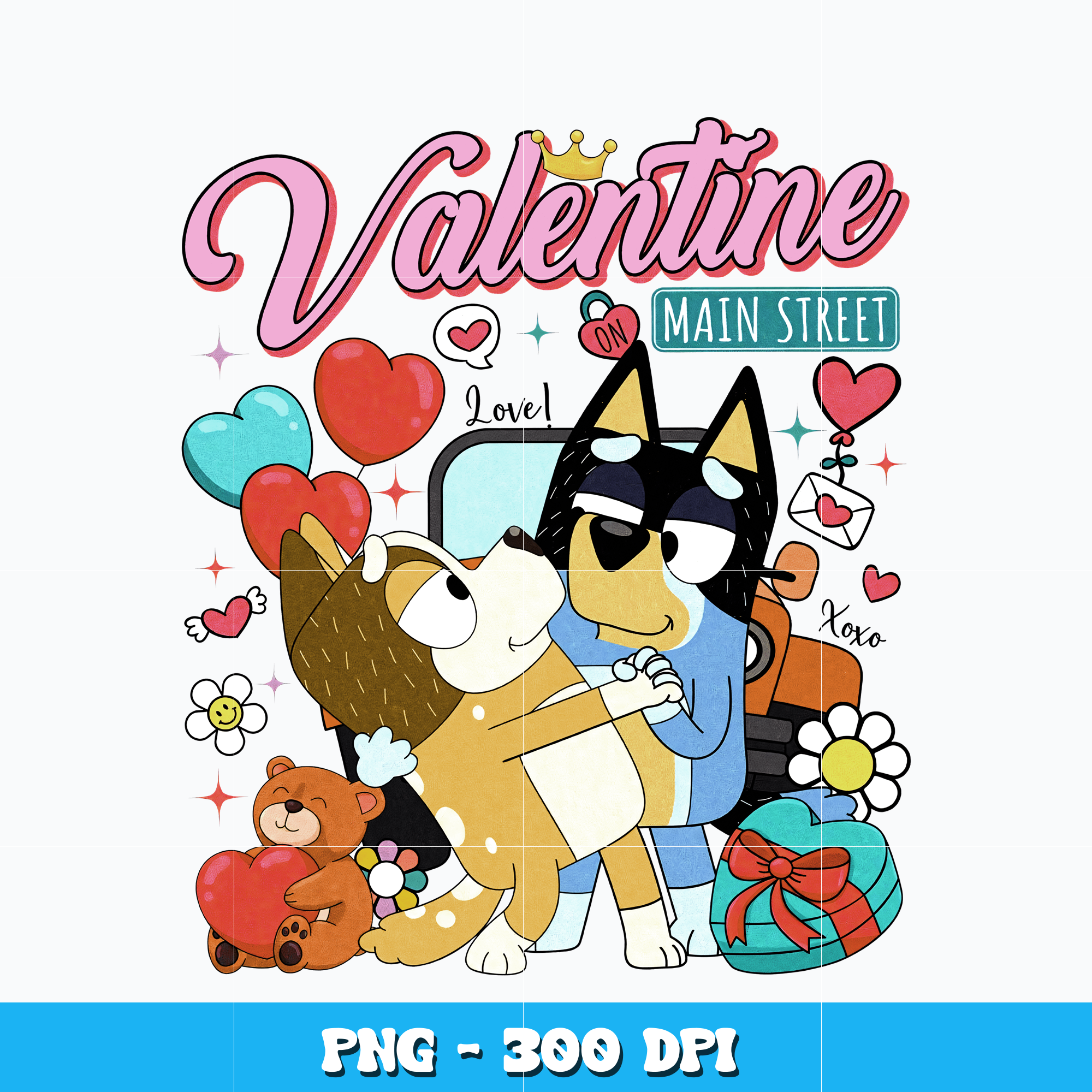 Bluey valentine main street Png, bluey Bingo Png, Cartoon Pn | Inspire ...