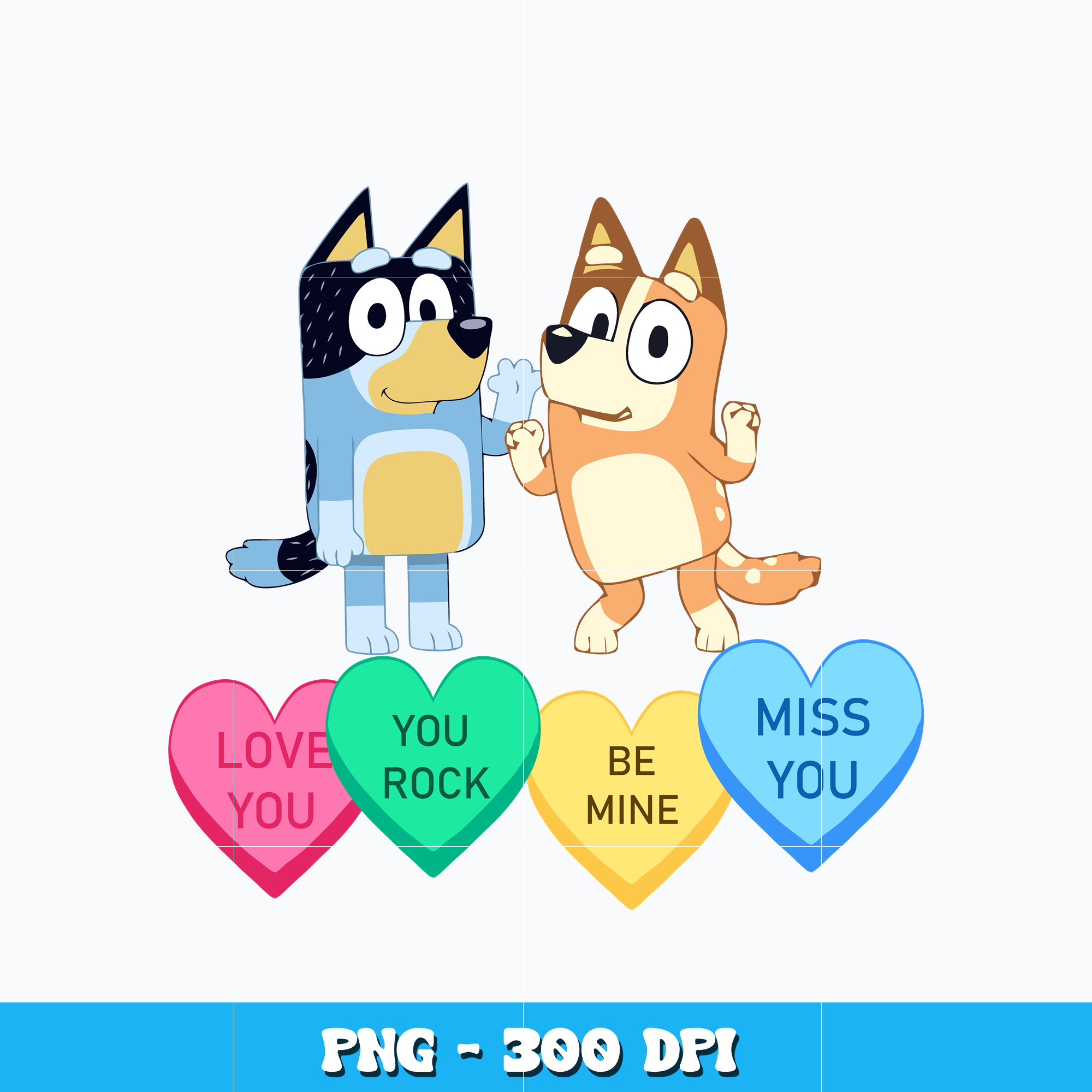 Bluey parents be mine valentines Png, Bluey Png, Cartoon Png | Inspire ...