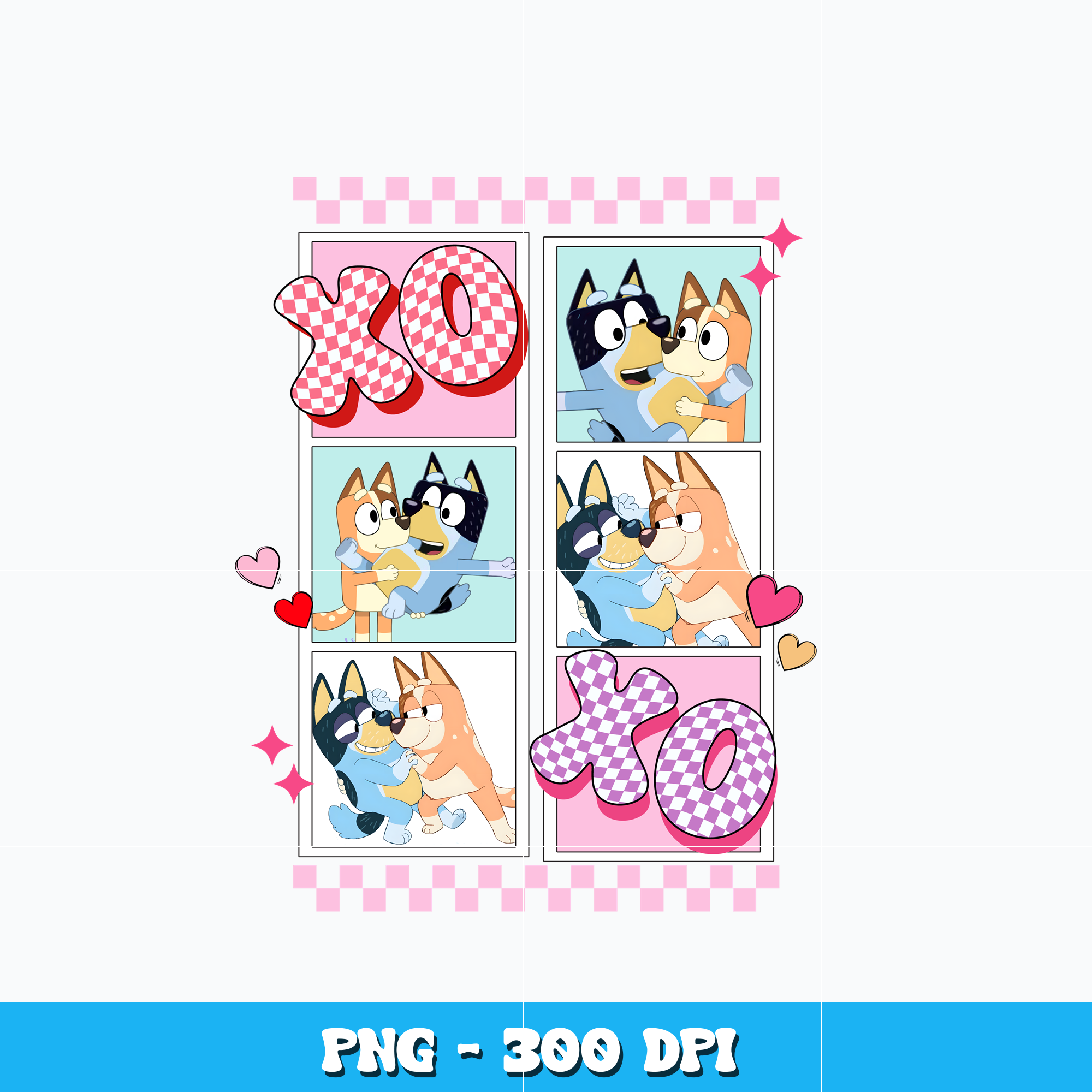 Bluey Couple XoXo Valentine Png, Bluey Png, Cartoon Png, Log | Inspire ...