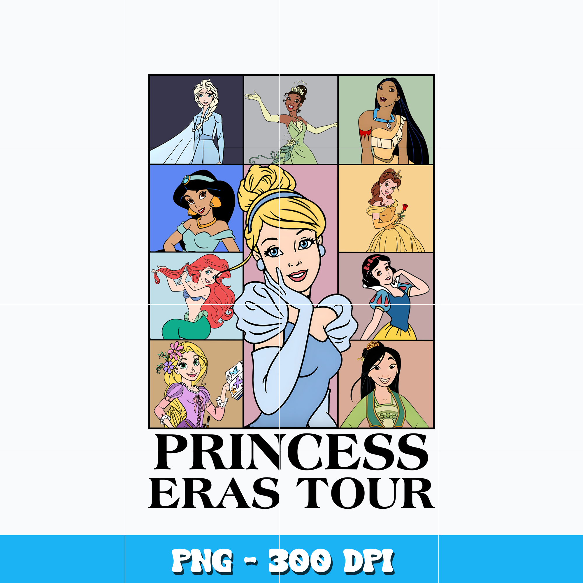 Princess Eras Tour cartoon Png, Disney cartoon Png, Cartoon | Inspire ...
