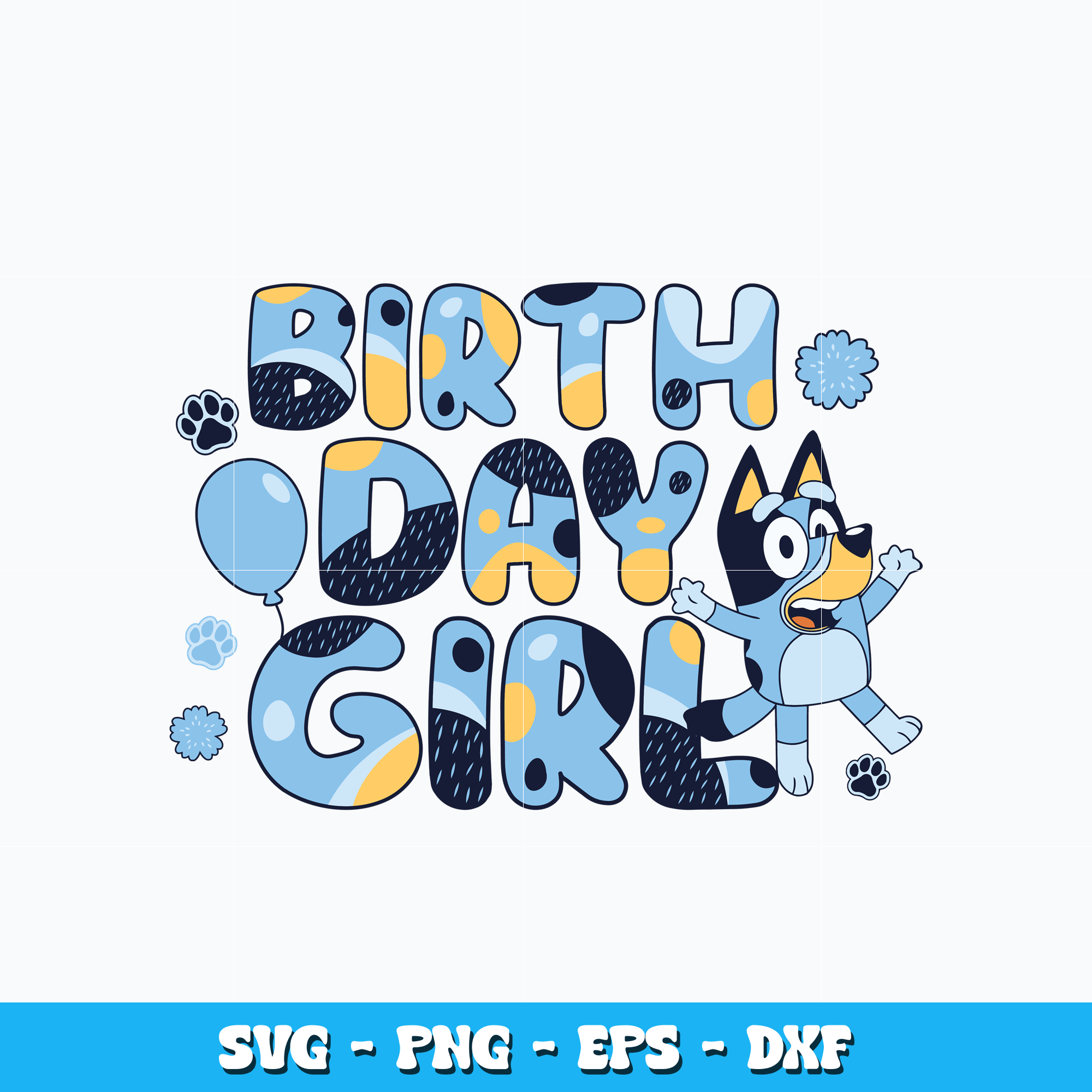 Birthday girl bluey svg, Bluey cartoon svg, cartoon svg, Log | Inspire ...