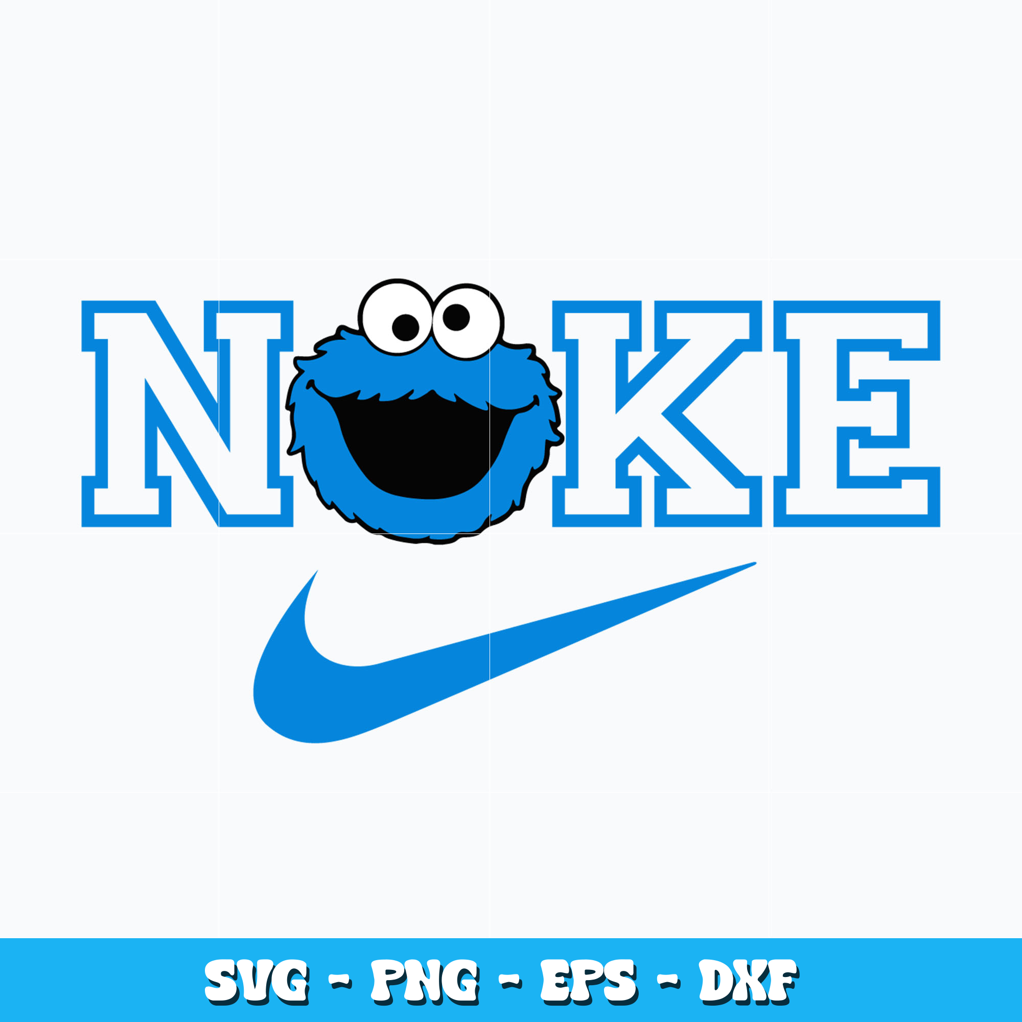 Cookie Monster Nike Svg, Logo Brand svg, Nike svg, cartoon s - Inspire ...