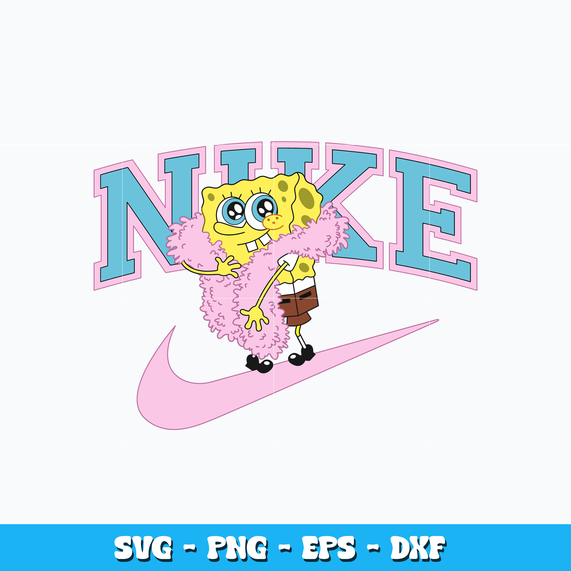 Spongebob Nike Swoosh Svg, Spongebob svg, Logo Brand svg, Ni | Inspire ...