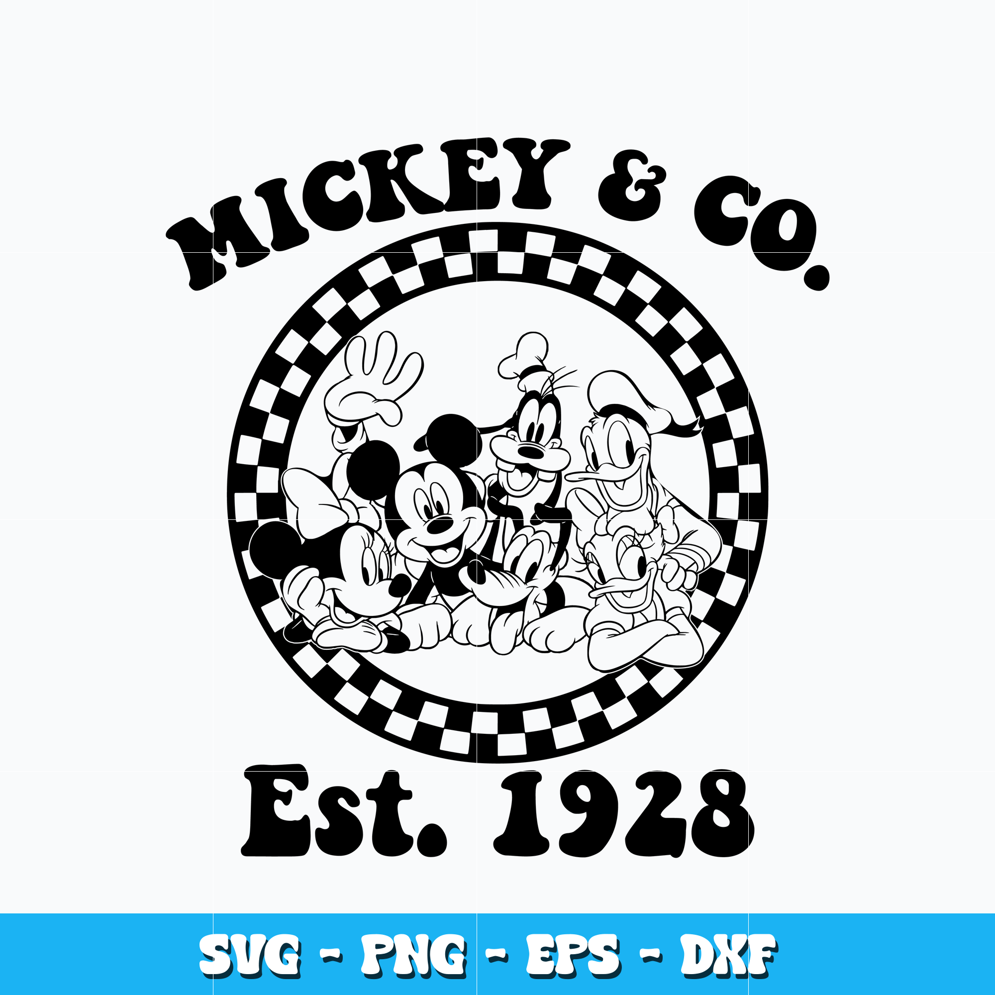 Mickey and co est 1928 svg, Disney family svg, cartoon svg, - Inspire ...