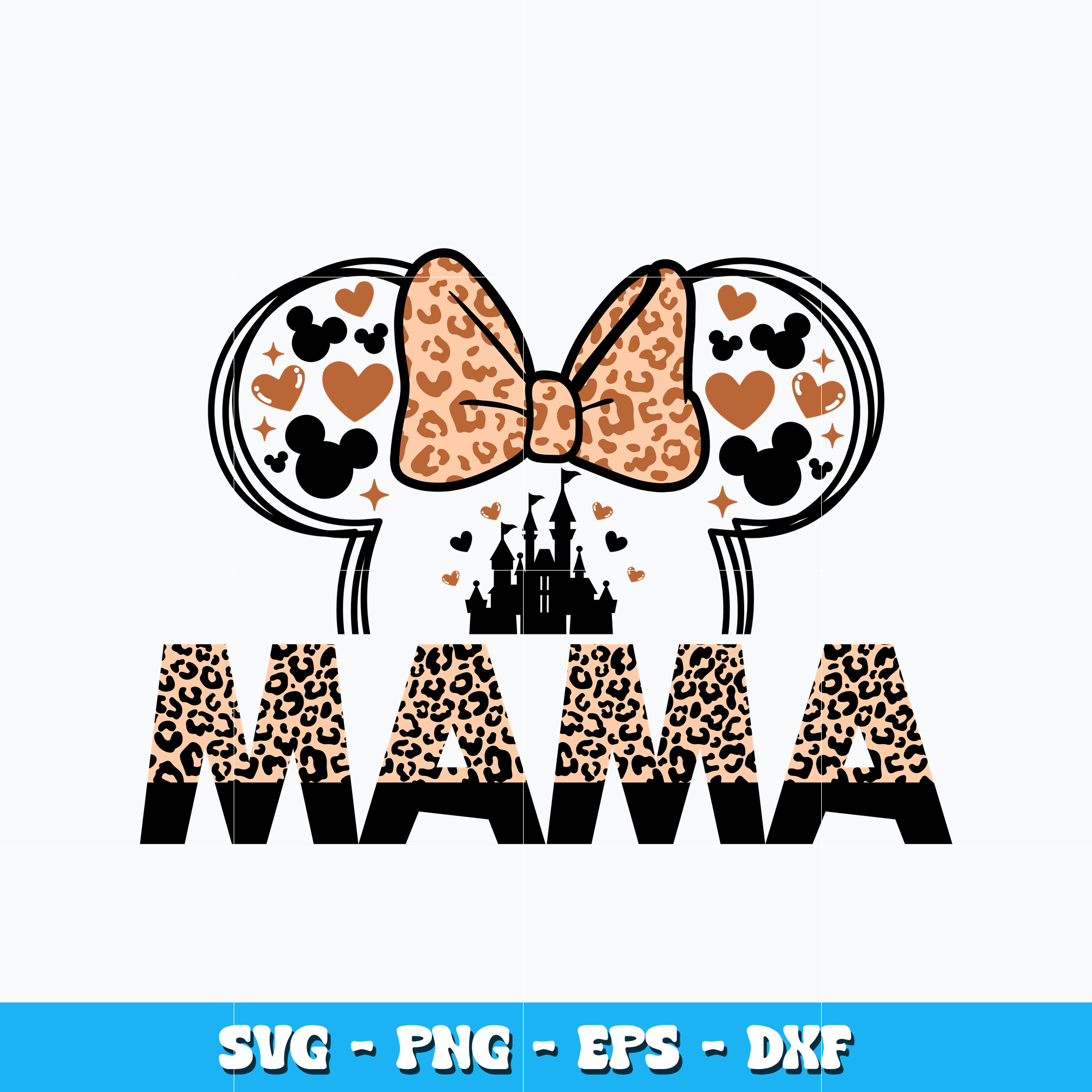 Mama Minnie mouse Svg, Minnie mouse head svg, cartoon svg, l | Inspire ...
