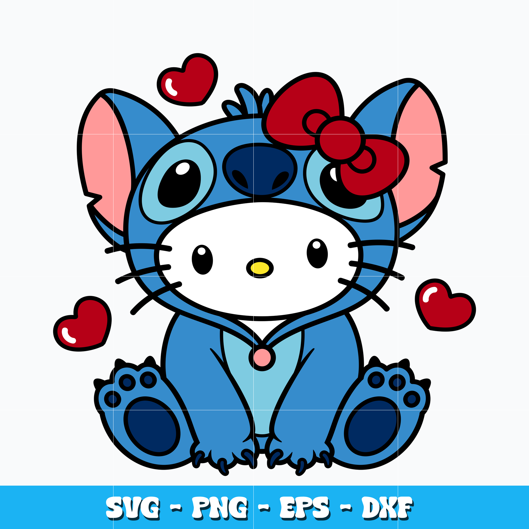 Hello Kitty stitch Svg, Hello Kitty svg, cartoon svg, logo d | Inspire ...