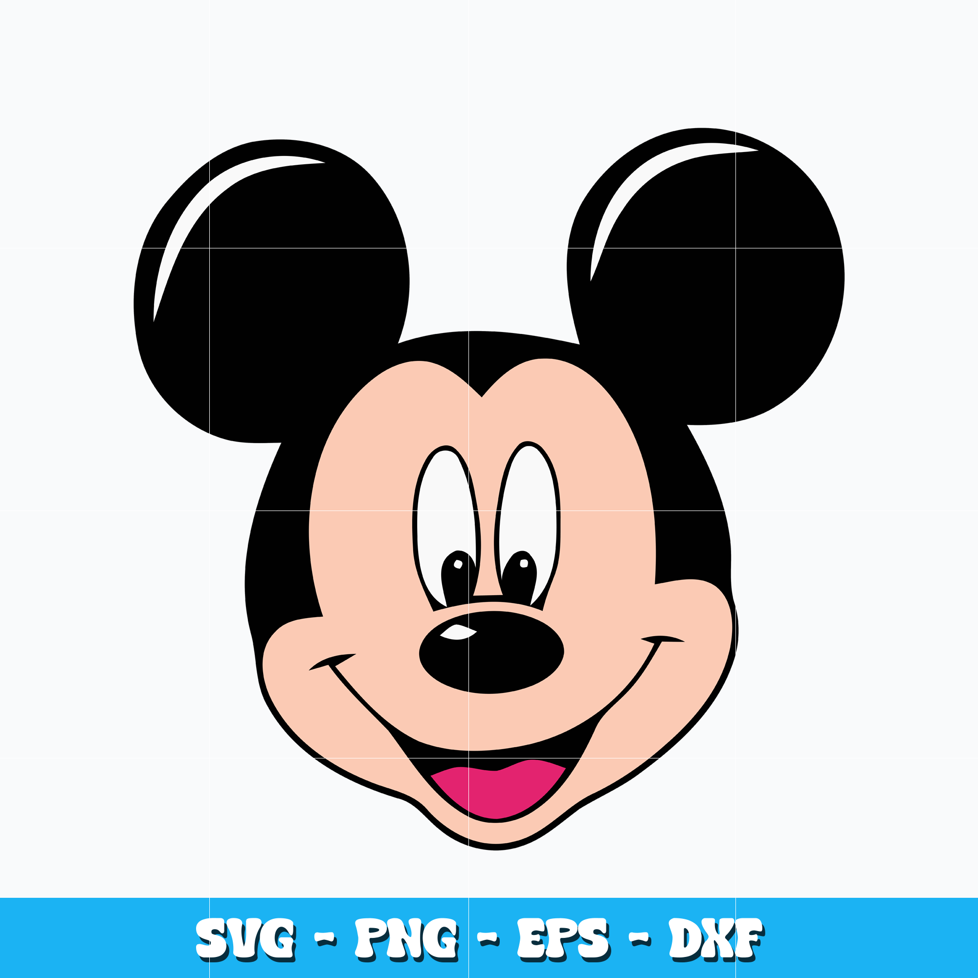 Mickey mouse head design svg, disney Mickey face svg, logo d | Inspire ...